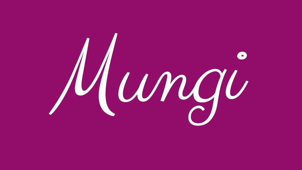 Mungi English Cursive Handwriting Tutorial - YouTube