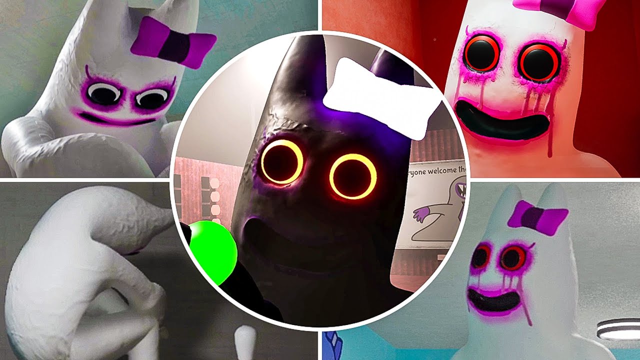 Garten of Banban 1-7 - All BANBALEENA SCENES BEHIND THE CAMERA - YouTube