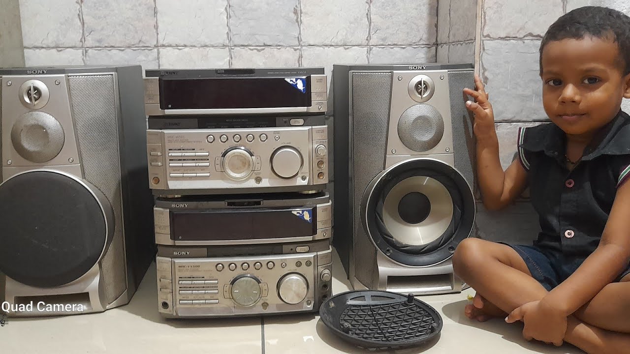 SONY HIFI mhc w 555 mhc vx 500 2sony amplifier unit & 5way speakers ...
