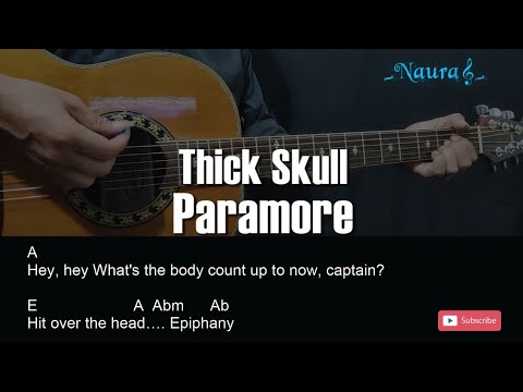 Paramore - Thick Skull Guitar Chords Lyrics - YouTube