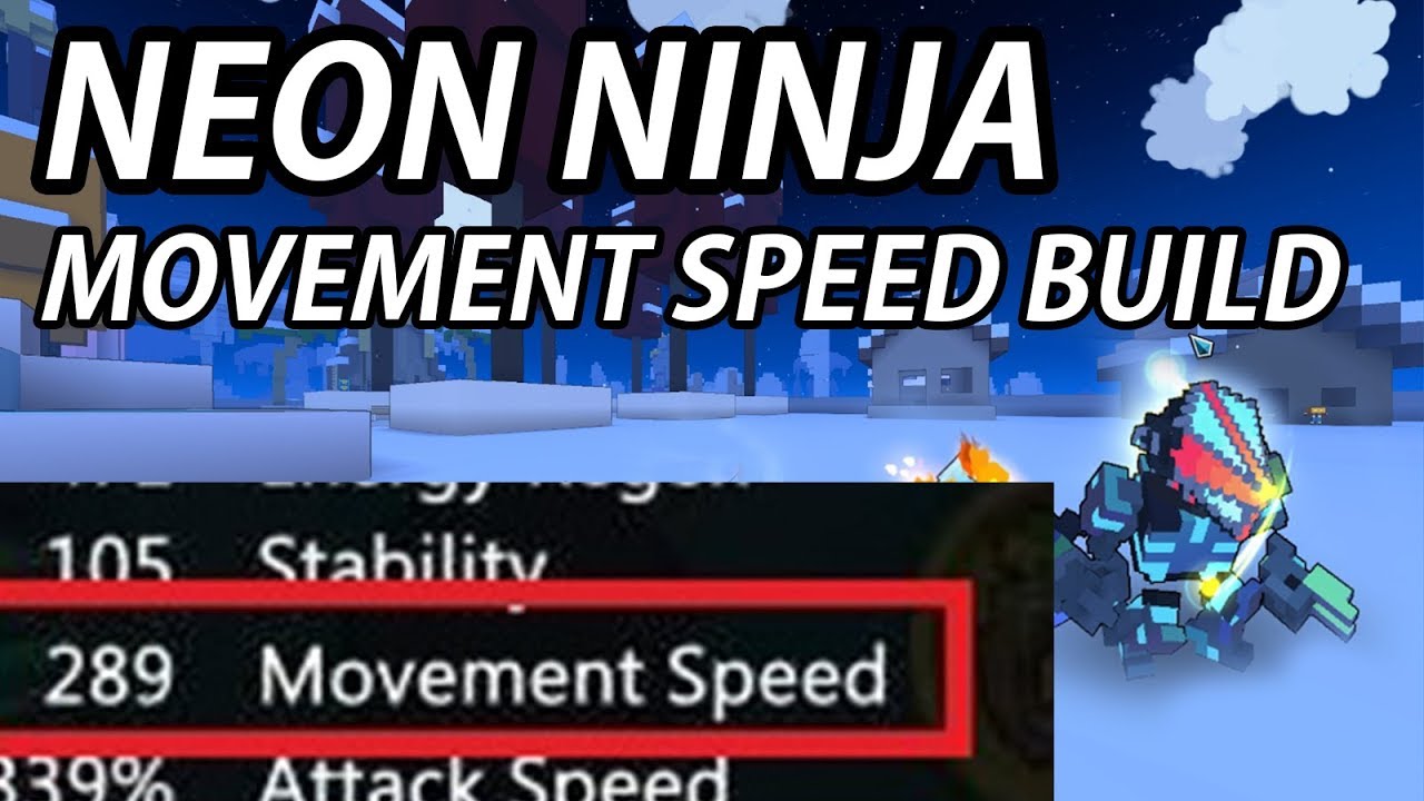 Trove Neon Ninja Movement Speed Build (old Tip) - YouTube