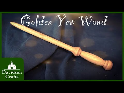 Golden Yew Magic Wand - Woodturning Project | Davidson Crafts - YouTube