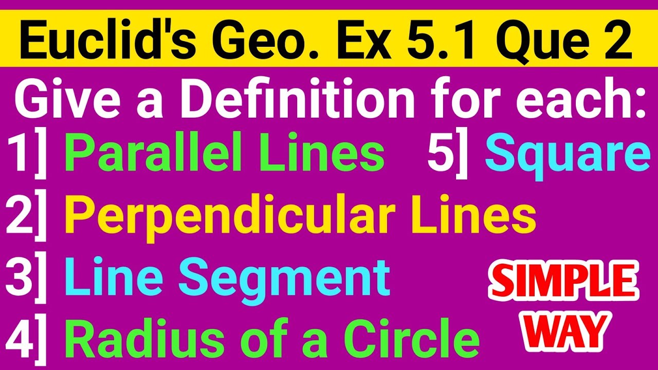 Definition Of Parallel Lines