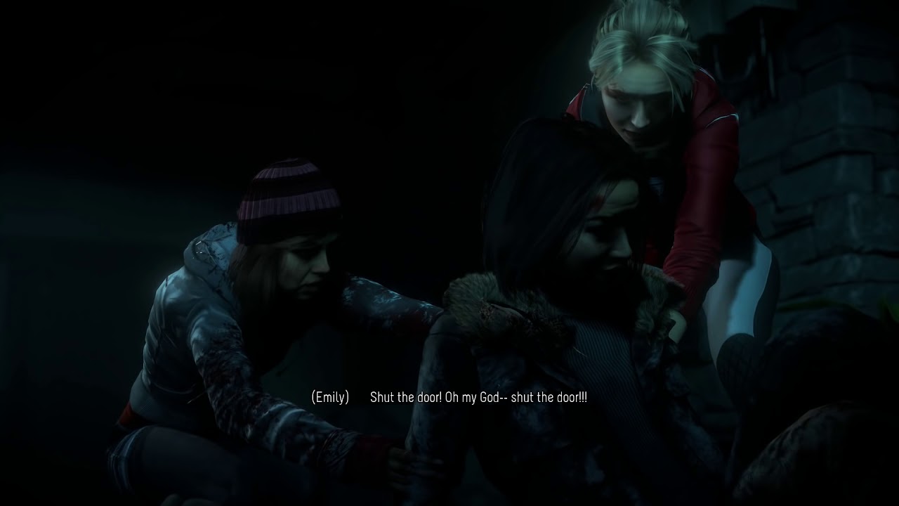 Until Dawn Emily Escaping from a Wendigo - YouTube
