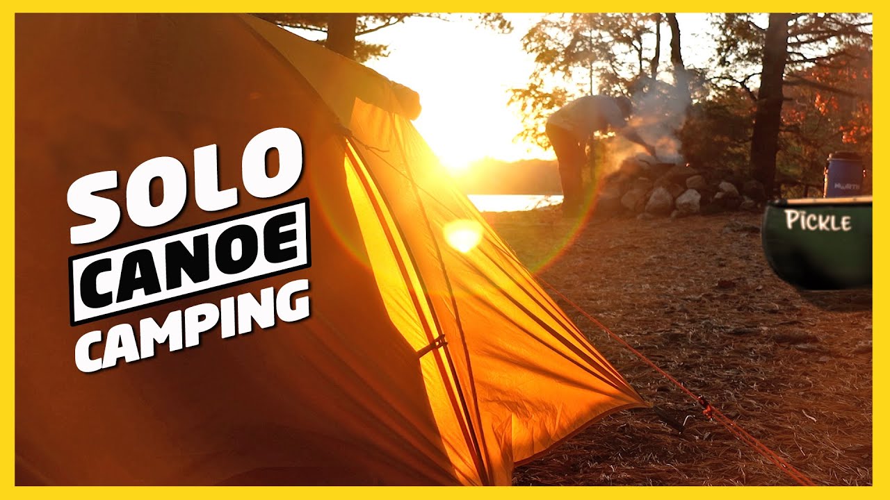 Solo Backcountry Canoe Camping in a Windstorm. - YouTube