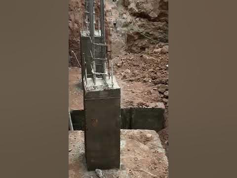 Slightly overturned rcc column due to improper workmanship in ...