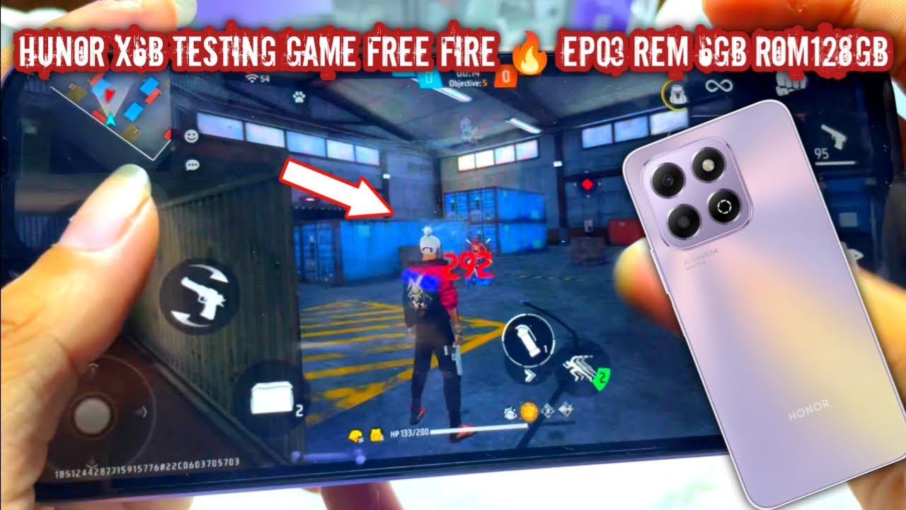 Honor x6b Ram 6GB Rom 128G Test Free Fire Graphics High #03 - YouTube