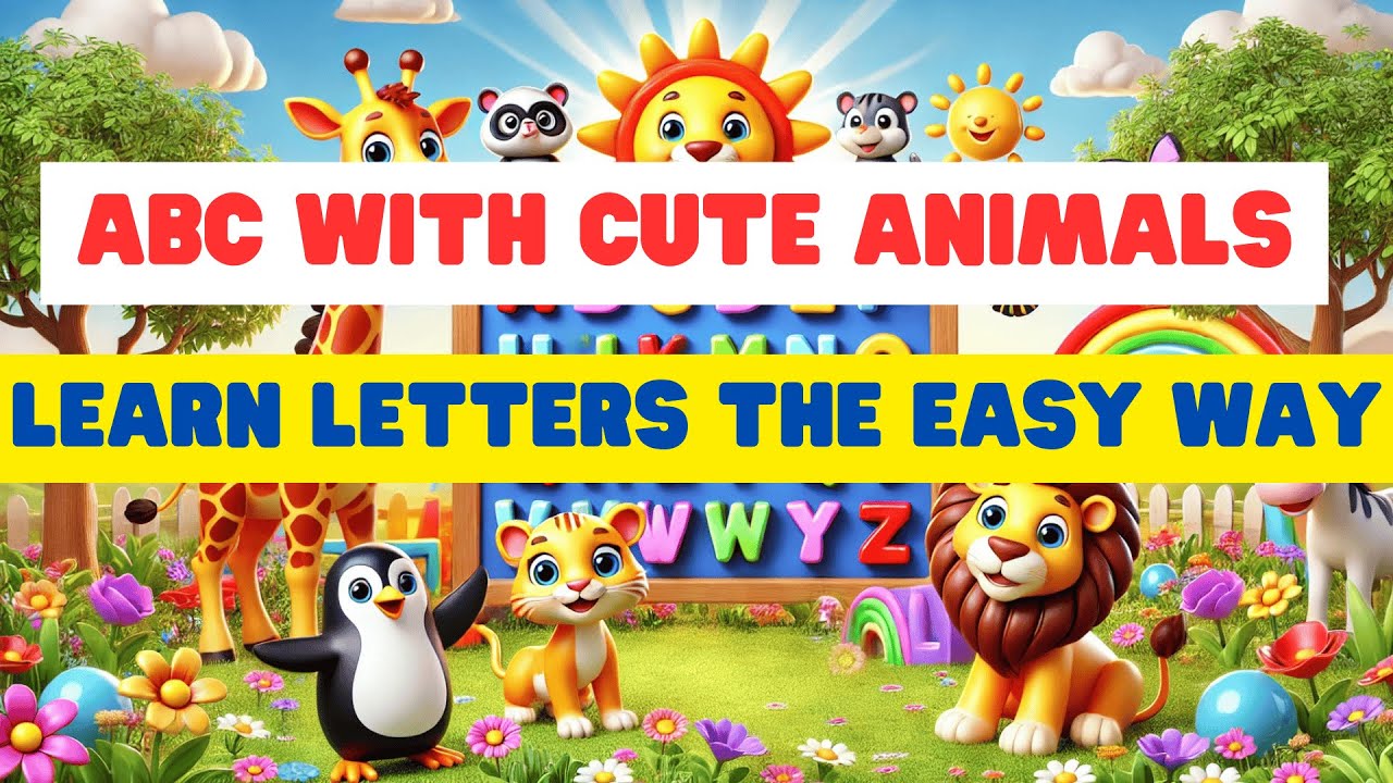 LEARN THE ALPHABET WITH ADORABLE ANIMALS – A FUN ABC ADVENTURE - YouTube