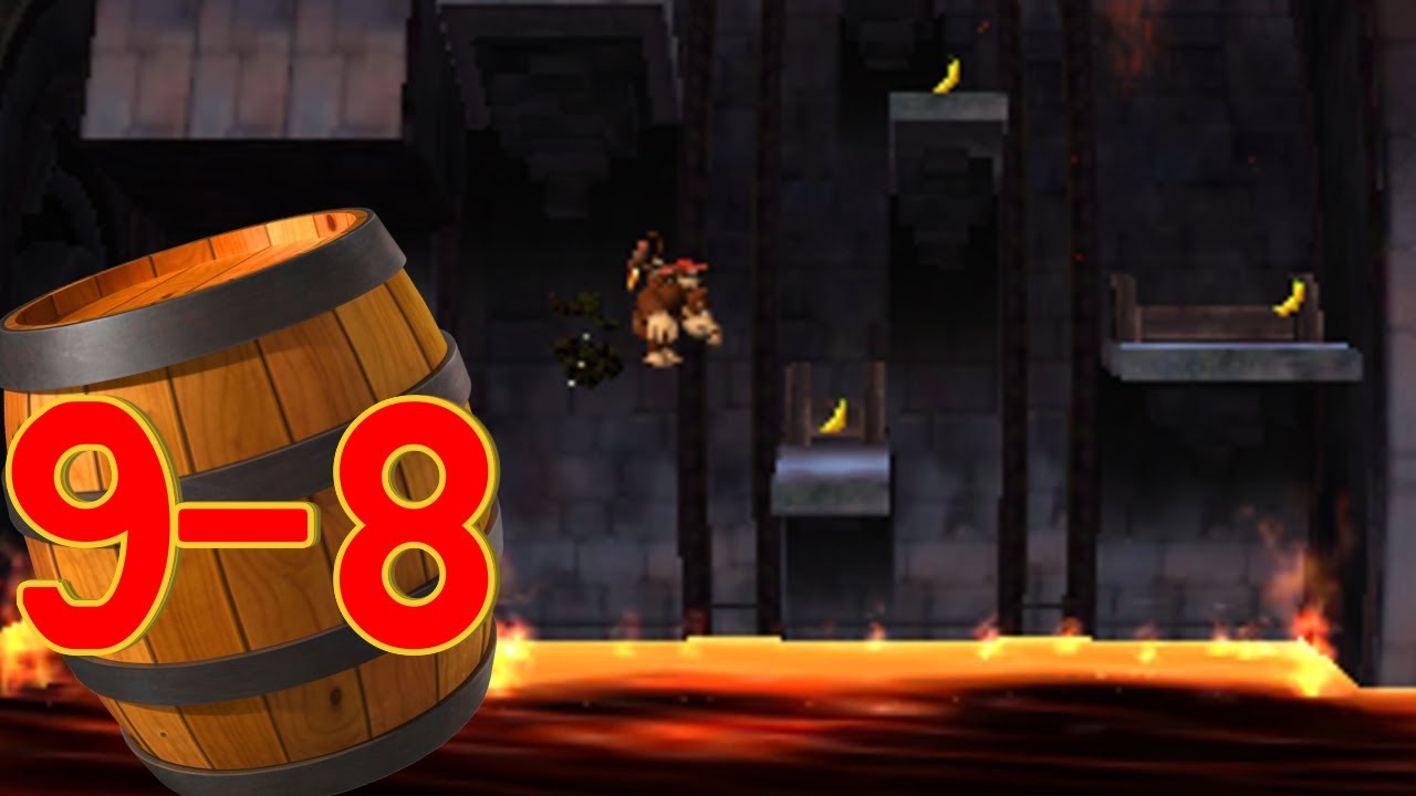 Donkey Kong Country Returns 3D: World 9-8 Lava Wheel Volcano - YouTube
