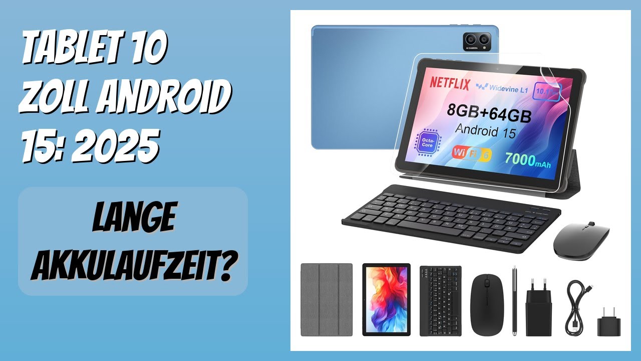 BEWERTUNG (2025): Tablet 10 Zoll Android 15: 2025. WESENTLICHE ...