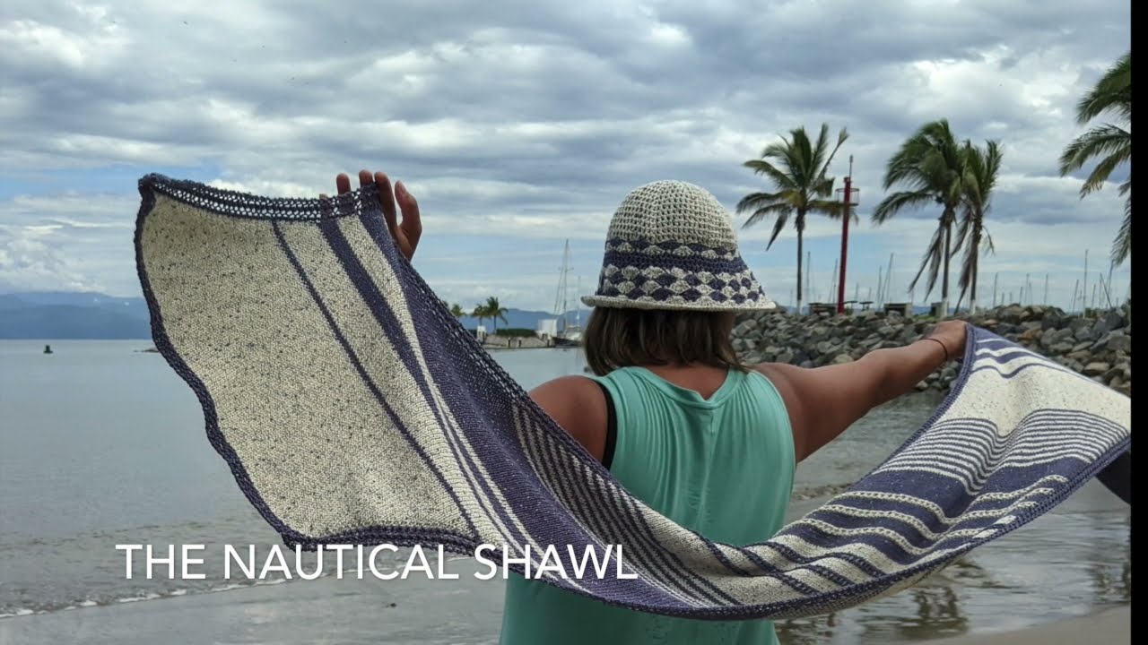 The Nautical Shawl Knitting Video Quick Glimpse - YouTube