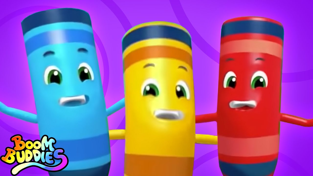 Crayons Colors Song | Learn Colors Song | Nursery Rhymes and Baby Songs ...