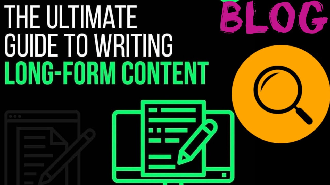 How to write a blog post long form content? |long content for blog |how ...