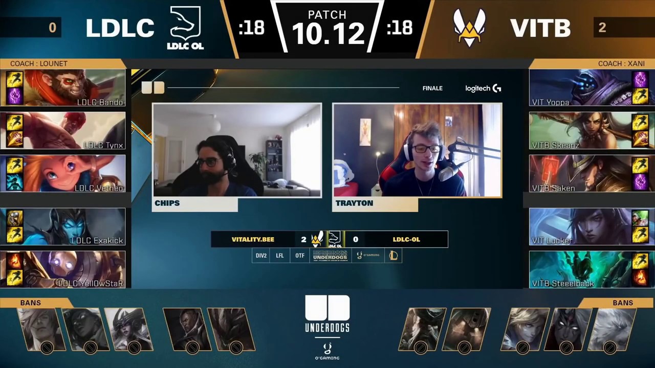 LDLC OL vs Vitality.Bee Highlights | Underdogs Final 2020 | Game 3 ...