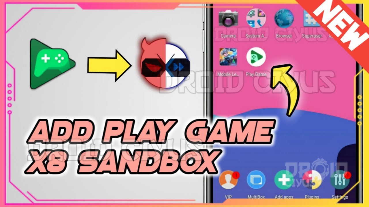(NEW) CARA INSTALL GOOGLE PLAY GAME DI X8 SANDBOX VERSI LAMA DAN TERBARU | ADD GOOGLE PLAY GAME ...