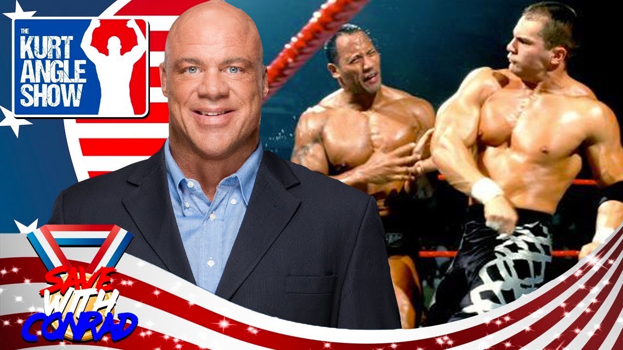 Kurt Angle calls Lance Storm vs The Rock - YouTube