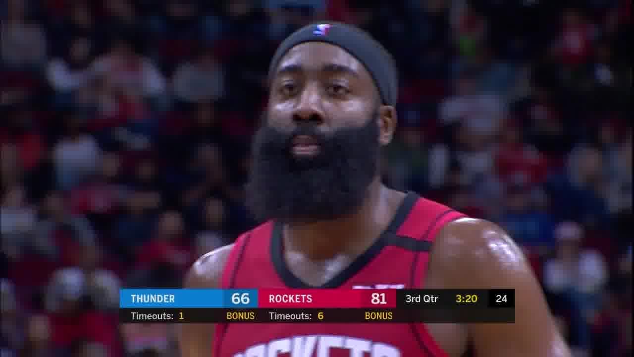 James Harden Full Play vs Oklahoma City Thunder | 01/20/20 | Smart ...