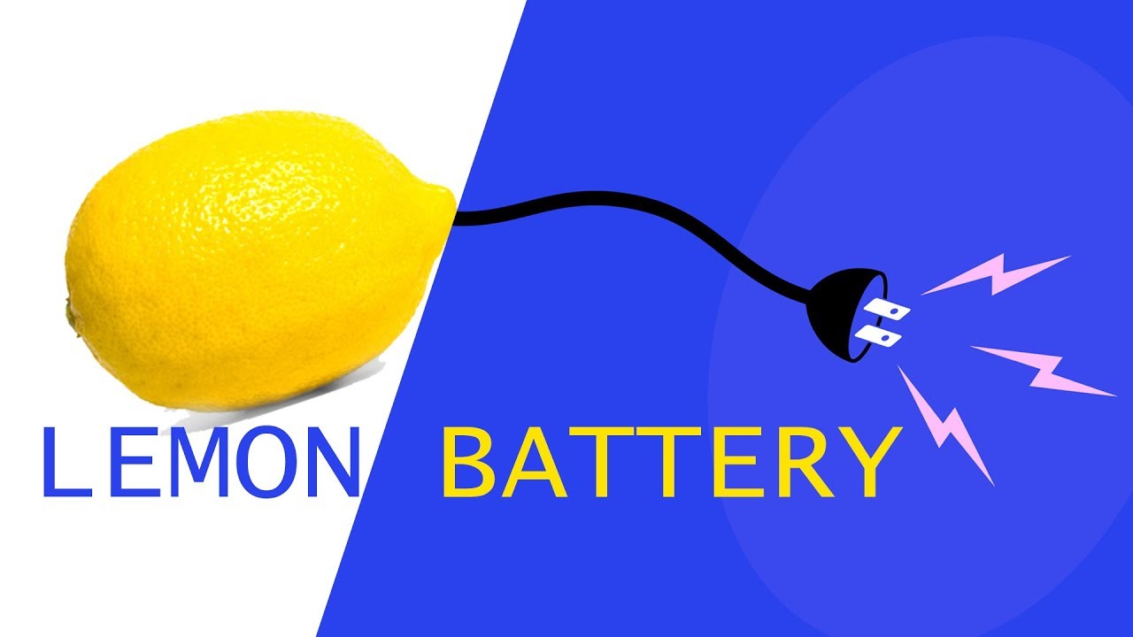 How to make a lemon Battery summer projects for kids - YouTube
