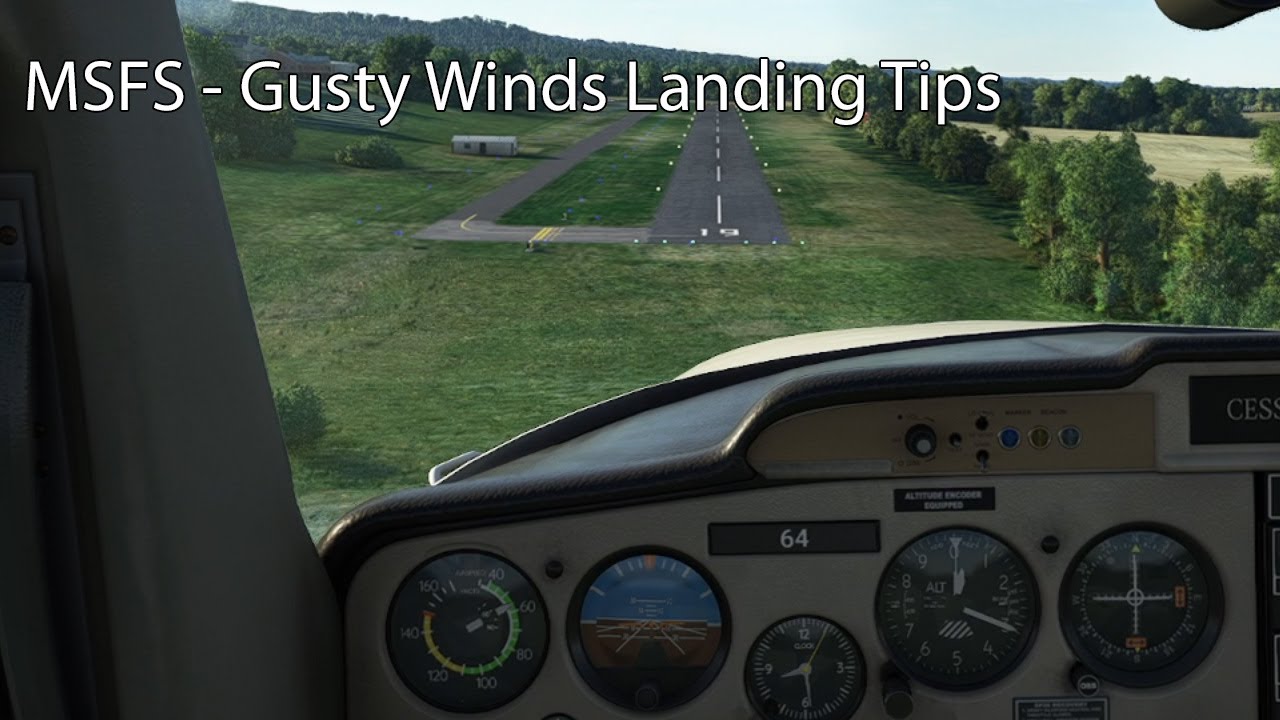 MSFS - Gusty Wiinds Landing Tips - YouTube