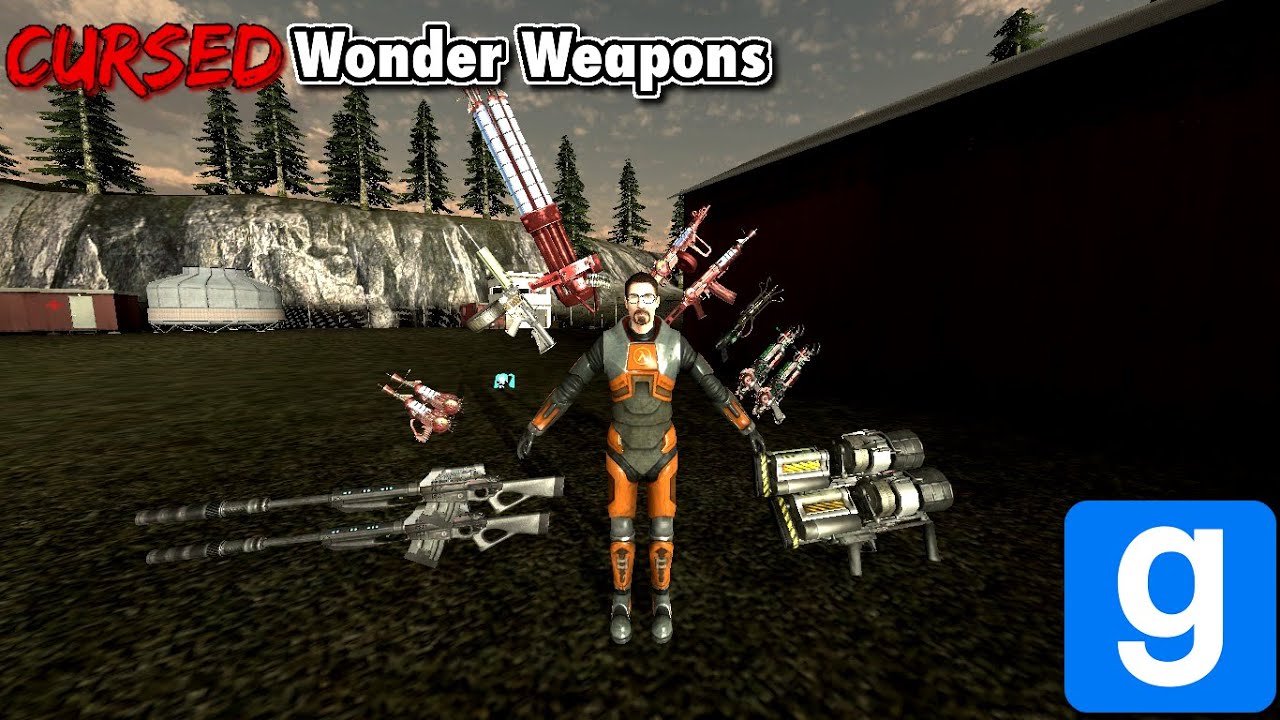 GMOD Showcase: Cursed Wonder Weapons Pack + the balls gun - YouTube