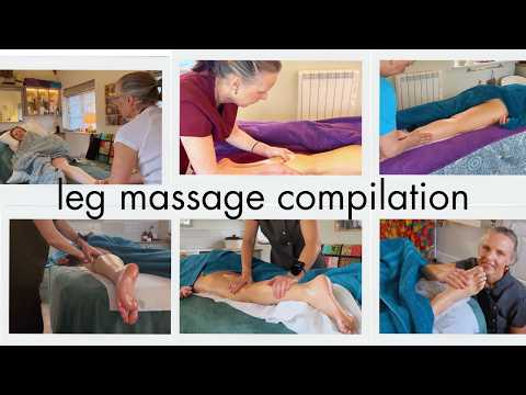 ASMR Sleepy Leg Massage Compilation | Unintentional ASMR Real Person