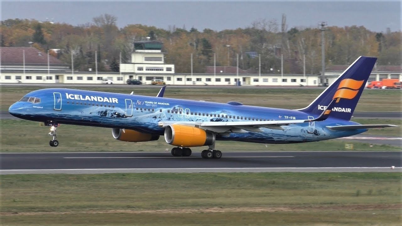 Icelandair Boeing 757-256 TF-FIR (80 years of Aviation Livery) Pushback ...