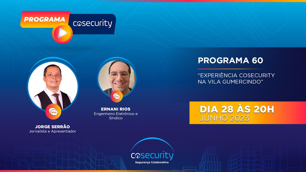 COSECURITY 60 - EXPERIÊNCIA COSECURITY NA VILA GUMERCINDO - YouTube