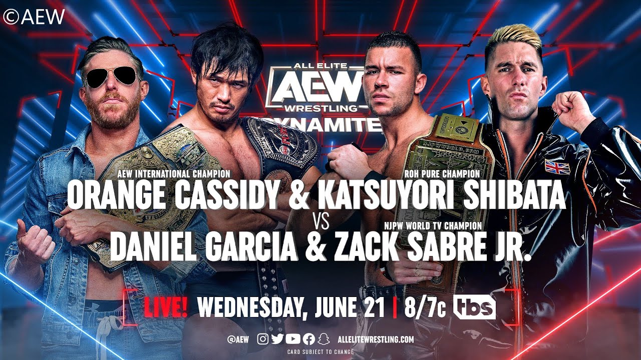 Katsuyori Shibata & Orange Cassidy v Zack Sabre Jr. & Daniel Garcia ...