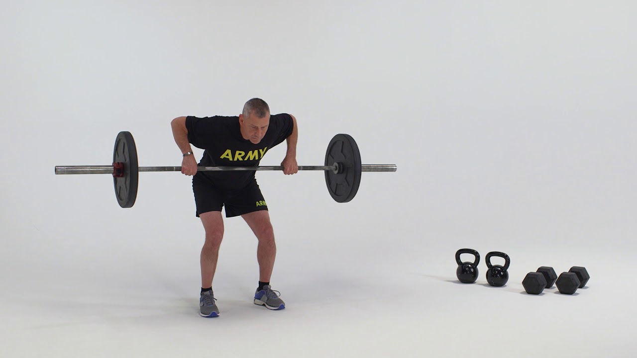 Free Weight Assisted Exercise 6 - Bent Over Row - YouTube