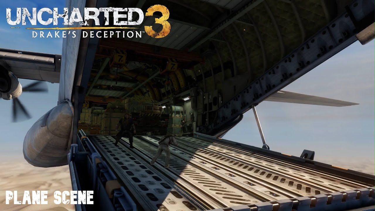 Uncharted 3 : Drakes Deception | Plane Scene - YouTube