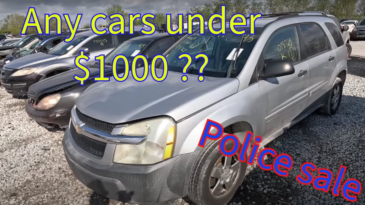 Looking for cars under $1000 Indianapolis Police Impound Auction - YouTube