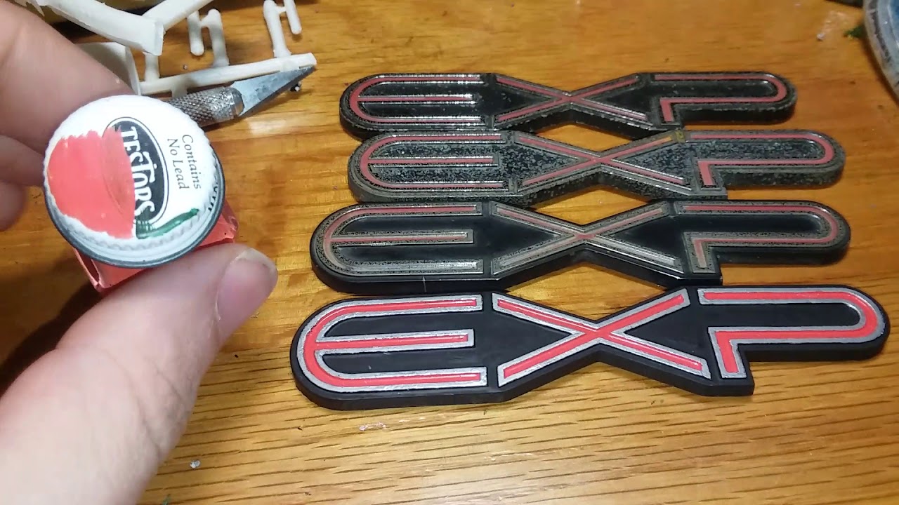 Ford EXP Badge/Emblem Restoration!!! - YouTube
