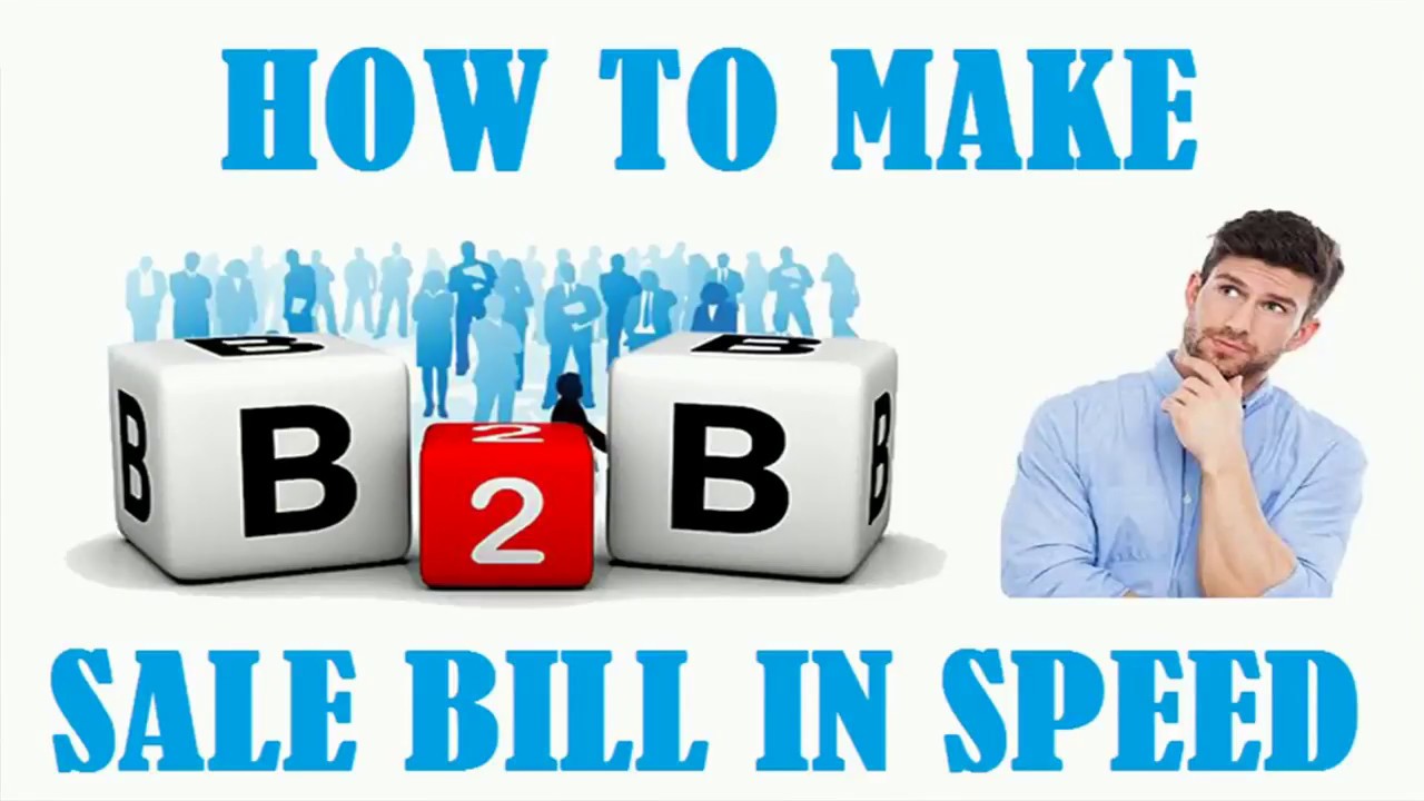 HOW LOCAL B2B SALE BILL IN SPEED PLUS SOFTWARE (English) - YouTube