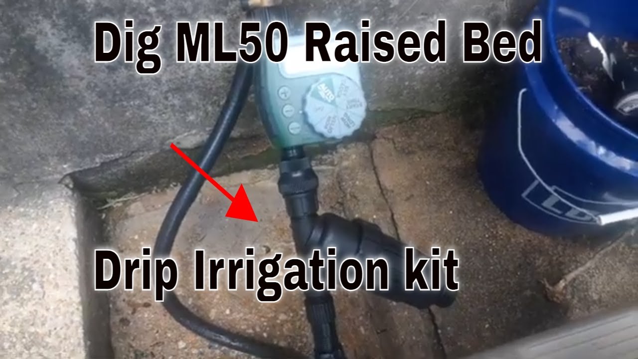 Setting up the Dig ML50 raised bed drip watering kit - YouTube