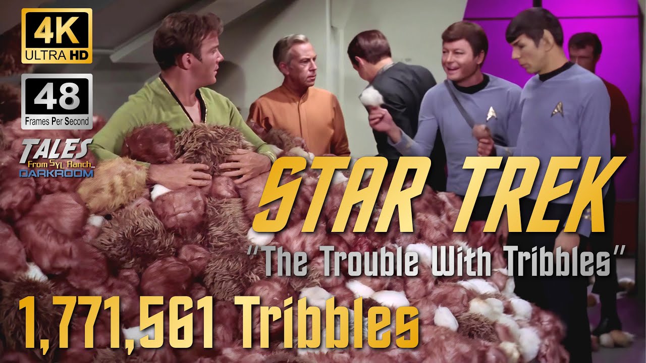 STAR TREK: "The Trouble With Tribbles" - 1,771,561 Tribbles (Remastered to 4K/48fps UHD) - YouTube