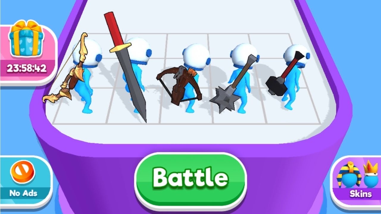 MAX LEVEL in Merge Battle! (Levels 3-6) - YouTube