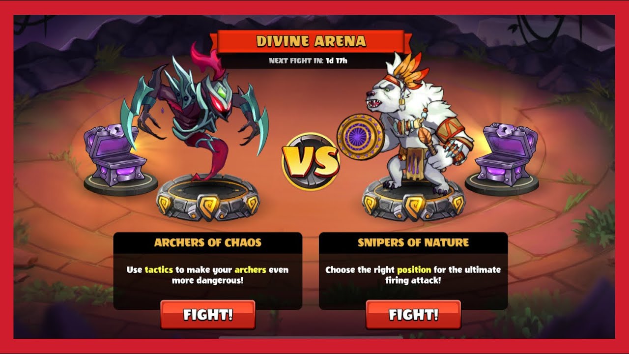 Divine Arena | Archers of Chaos vs Snipers of Nature - YouTube