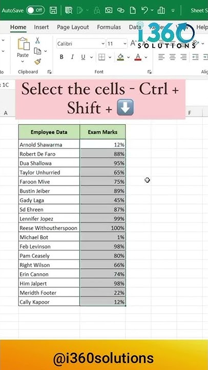 How to Use Color Scales in Excel (Conditional Formatting) #shorts # ...