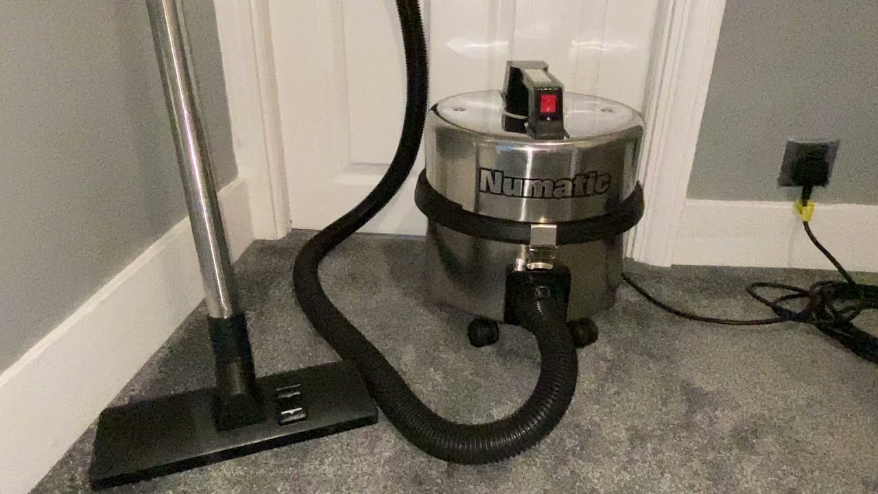 Rare 2002 numatic nvq250 stainless steel vacuum - YouTube