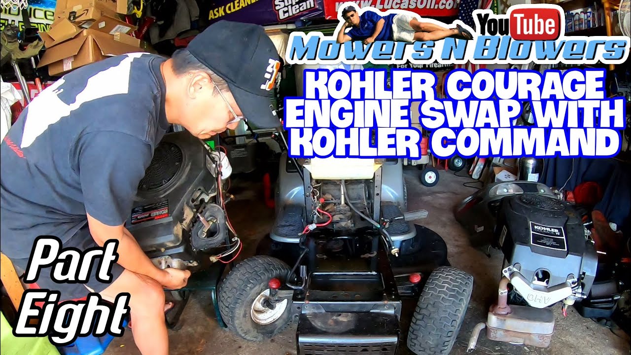 CRAFTSMAN LT2000 LAWN TRACTOR REPOWER PROJECT KOHLER COURAGE ENGINE ...