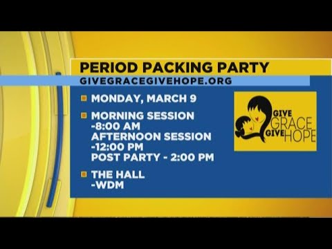 Period Packing Party in Honor of International Women's Day - YouTube