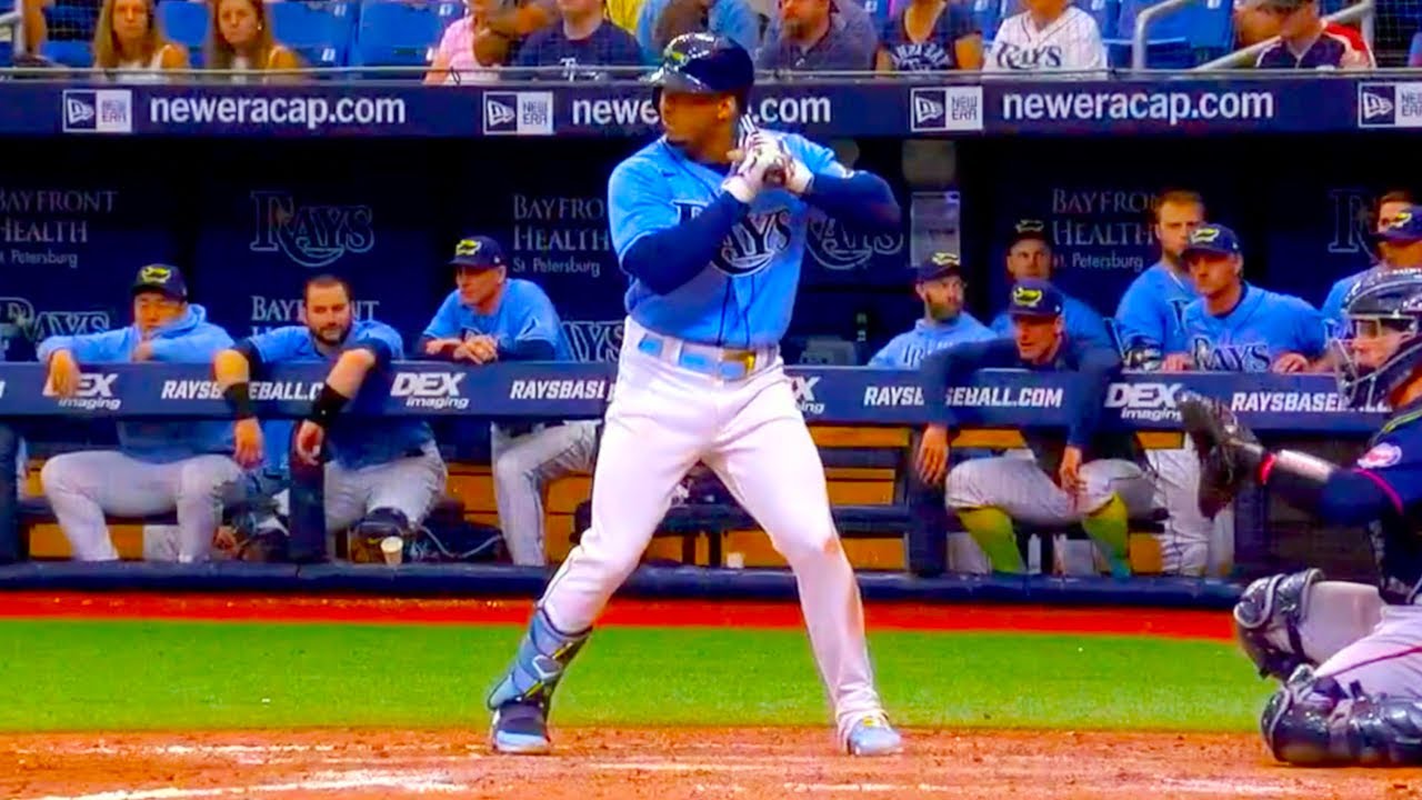 Wander Franco Slow Motion Home Run Baseball Swing Hitting Mechanics ...
