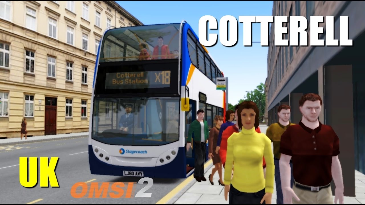 OMSI 2 UK: Cotterell City Ride, United Kingdom with announcements (HD ...