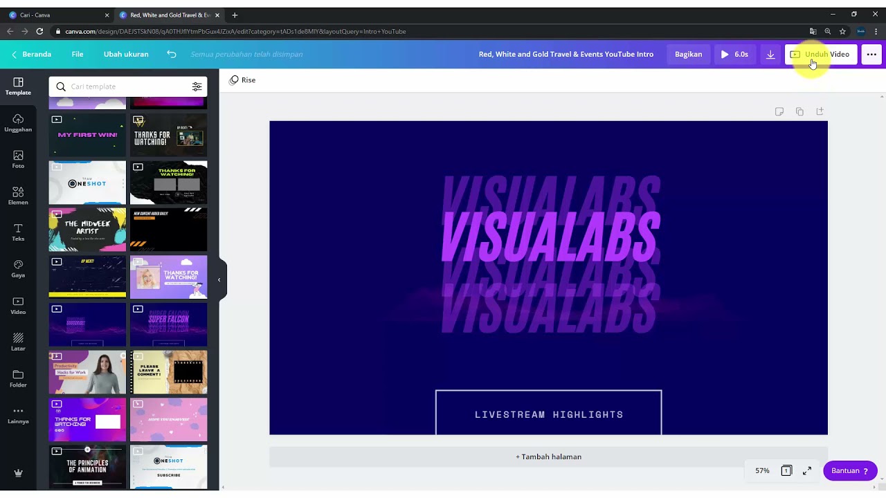 1 MEMBUAT INTRO DAN OUTRO VIDEO YOUTUBE - YouTube