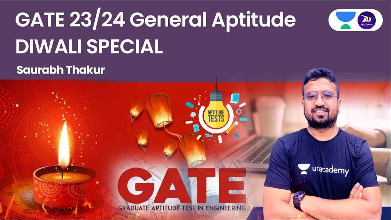 GATE 23/24 General Aptitude I Diwali Special #general_aptitude #Gate ...