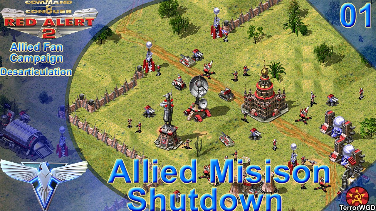 Red Alert 2│Allied Fan Campaign Desarticulation│Allied Mission 1 ...