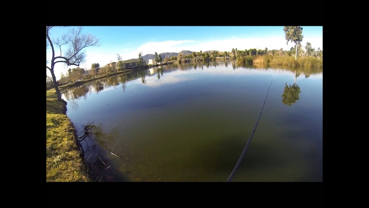 Santee Lakes Bass Fishing Rattle Trap - YouTube