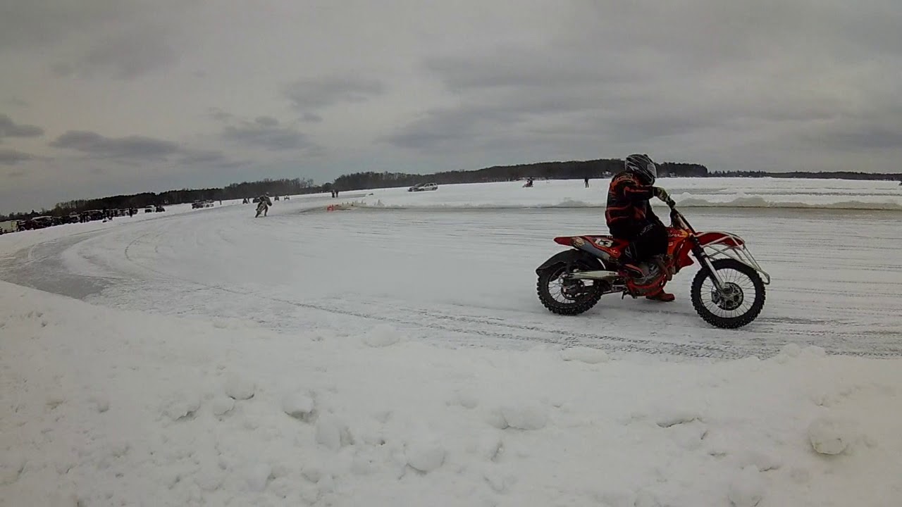 Ice race on stuco lake tweed - YouTube