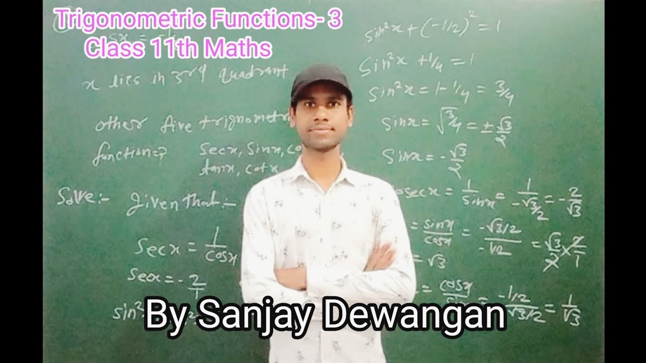 #Maths Trigonometric Functions Chapter 3 || Class 11th Mathematics || CBSE NCERT By Sanjay ...