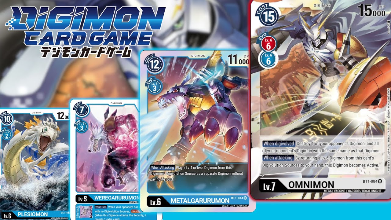 Digimon TCG - Omnimon Blue Deck profile (English 1.0) - YouTube